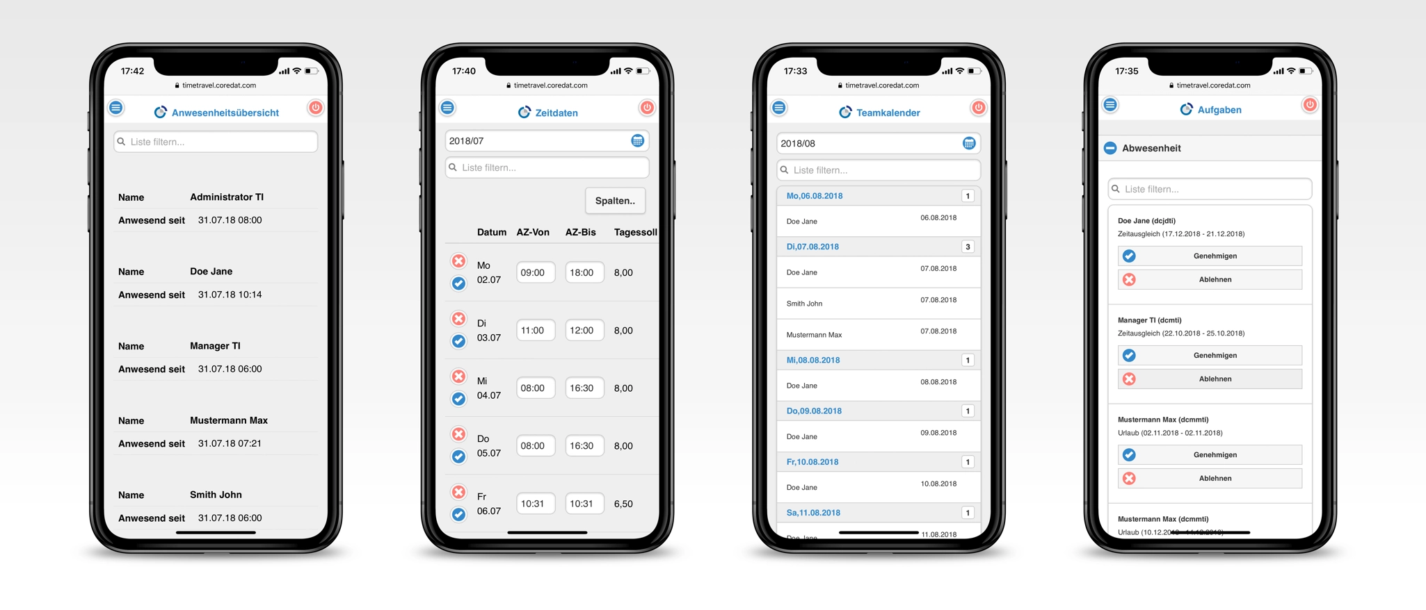 Die Zeiterfassung, die mit der Zeit geht • Coredat